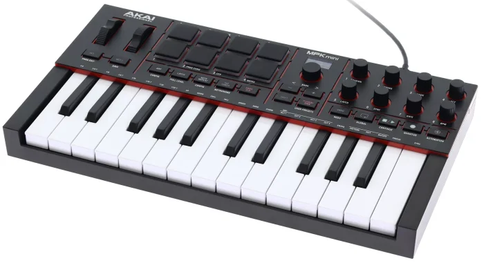 მიდი პიანინო AKAI MPK Mini IV 25-Key MIDI Controller (Black) - Music Room